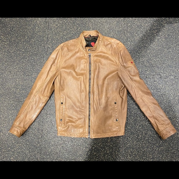Strellson | Jackets & Coats | Strellson Brown Leather Jacket | Poshmark
